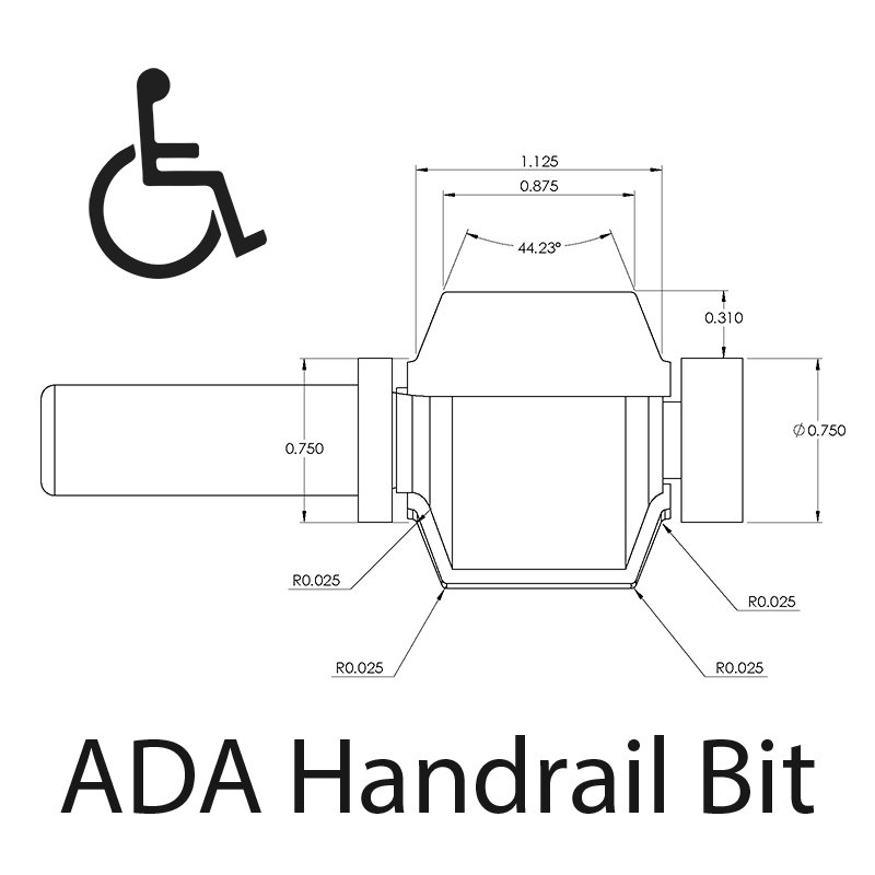 ADA Handrail Slot Bit – RouterBitsNow.com